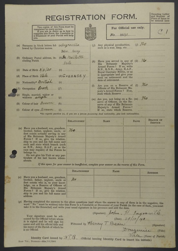 Ingrouille, John Henry - Frank Falla Archive